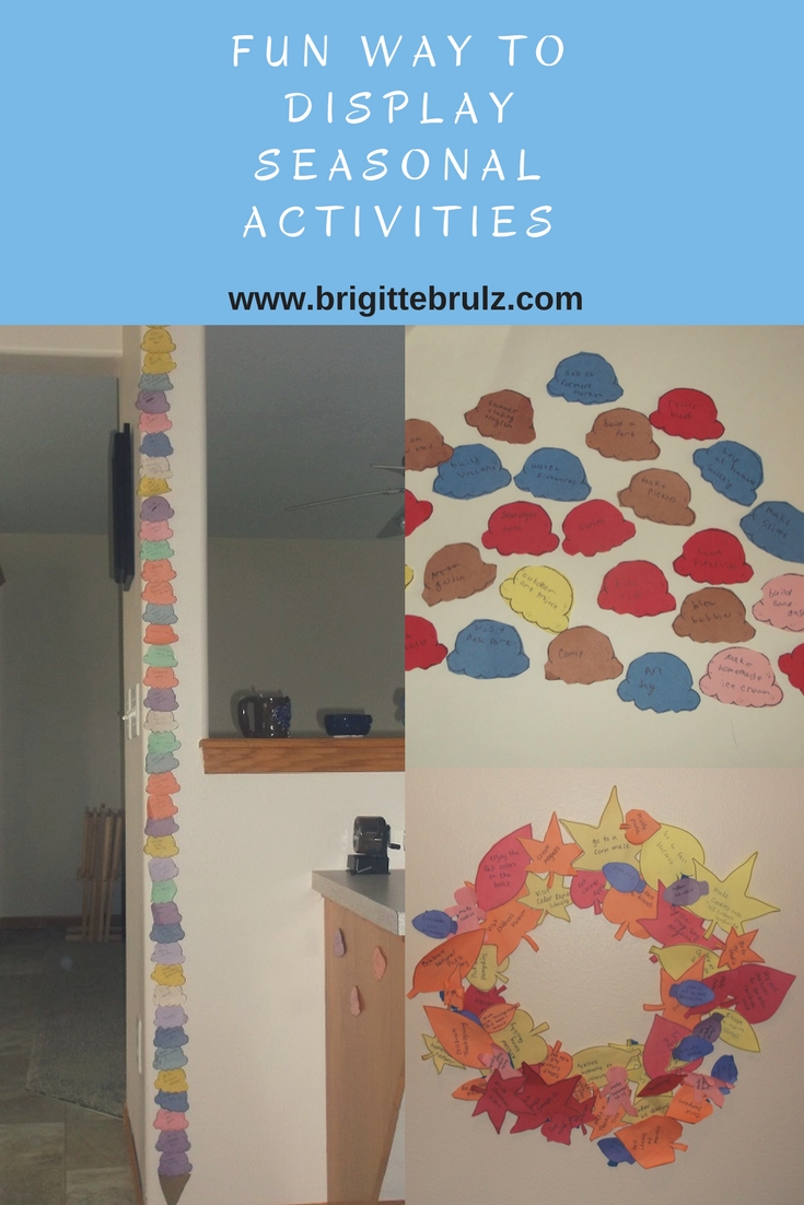 Creative Way to Display Seasonal Activities – Brigitte Brulz