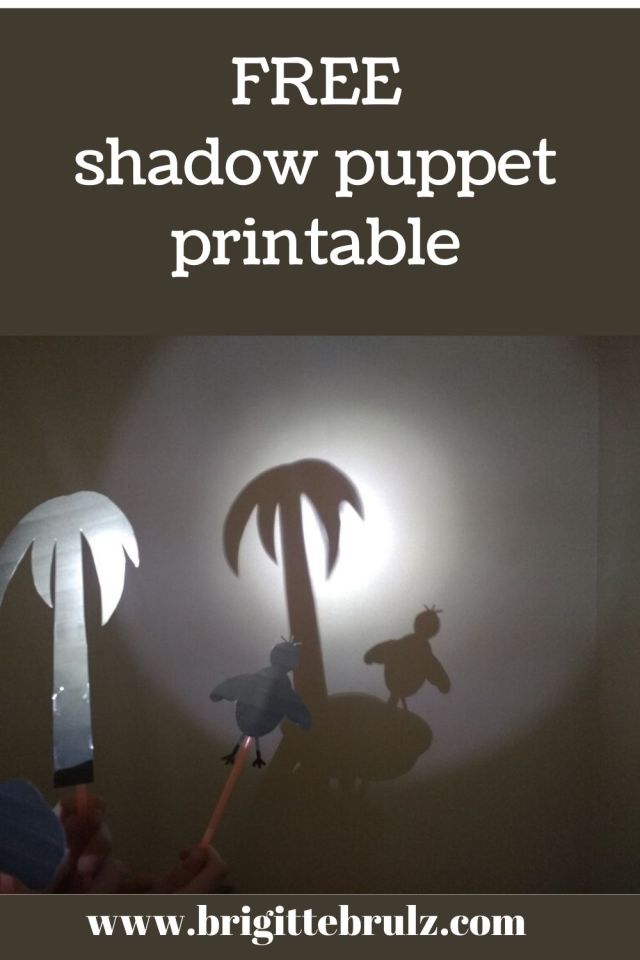 Shadow Puppet Print Outs Printable Library Past Times History